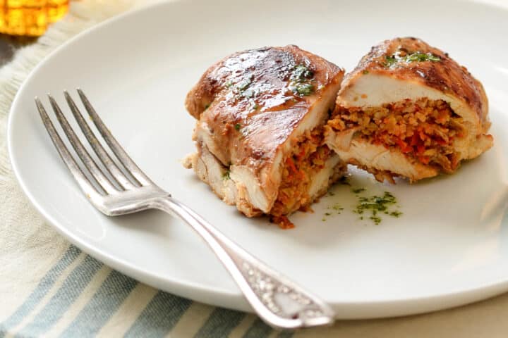 Easy Stuffing Stuffed Chicken Breast Recipe - Tia Clara