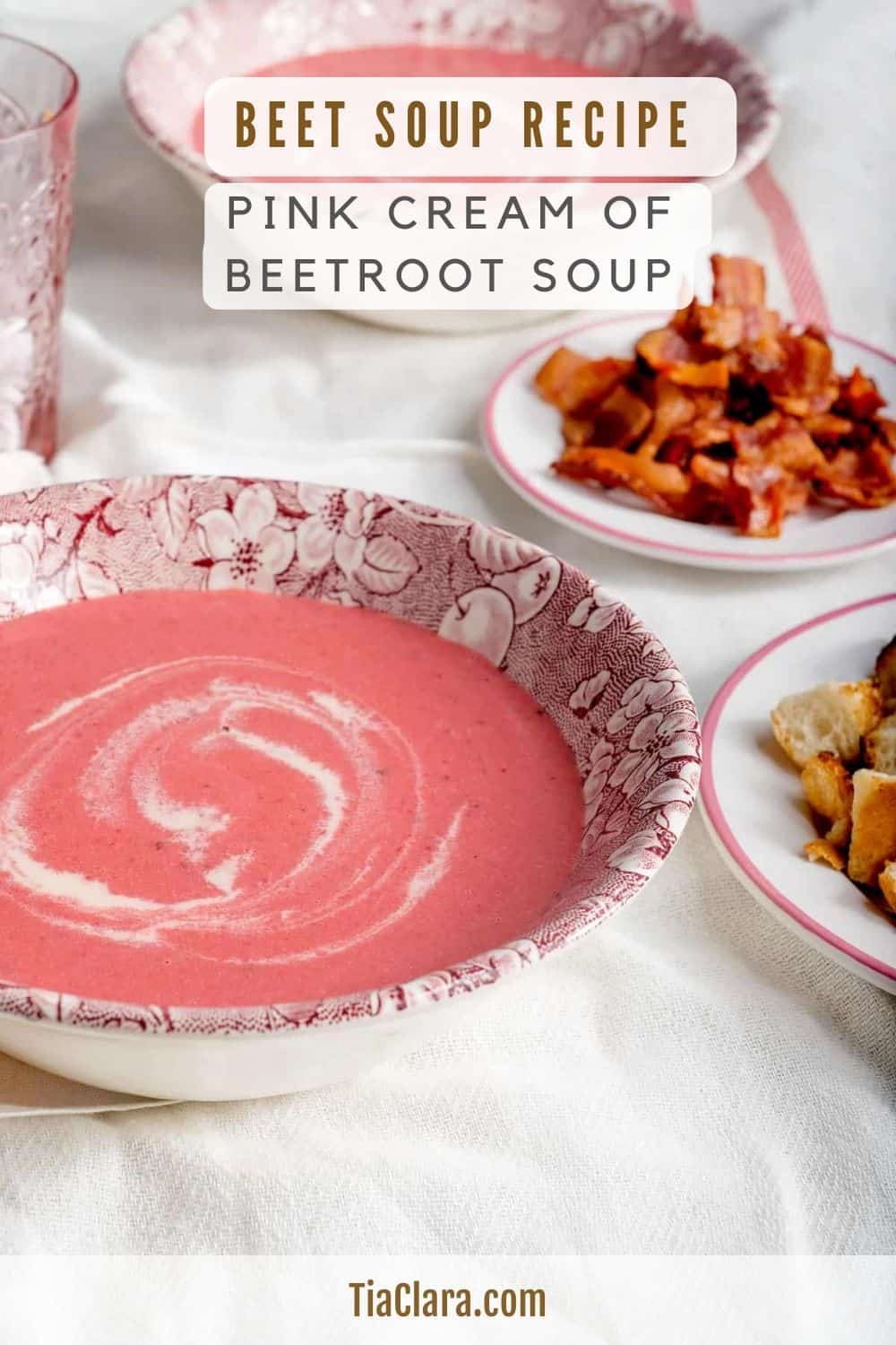 Pink Cream of Beetroot Soup - Tia Clara