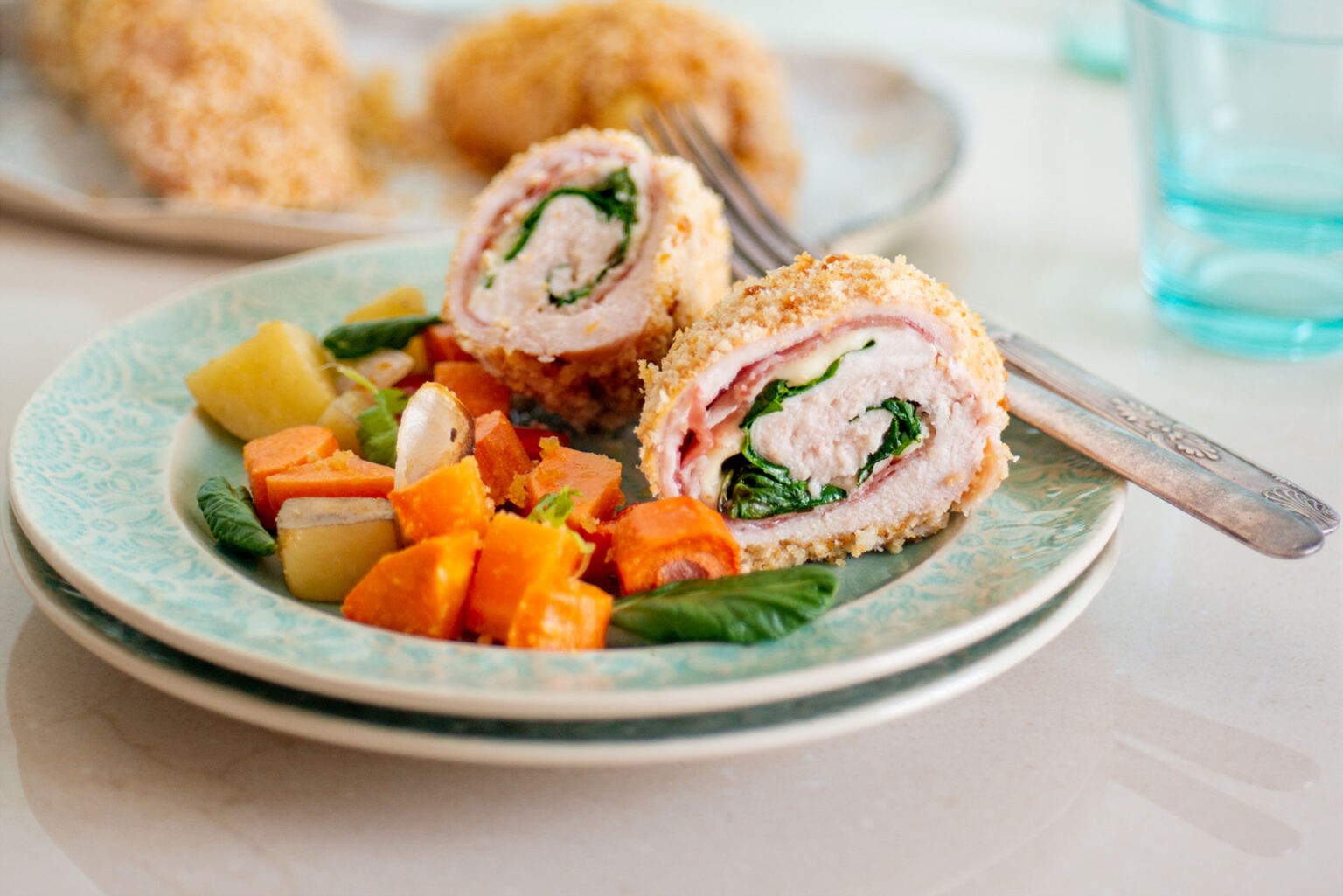 Pollo Cordon Bleu |Receta+Video| Air Fryer - Tia Clara.