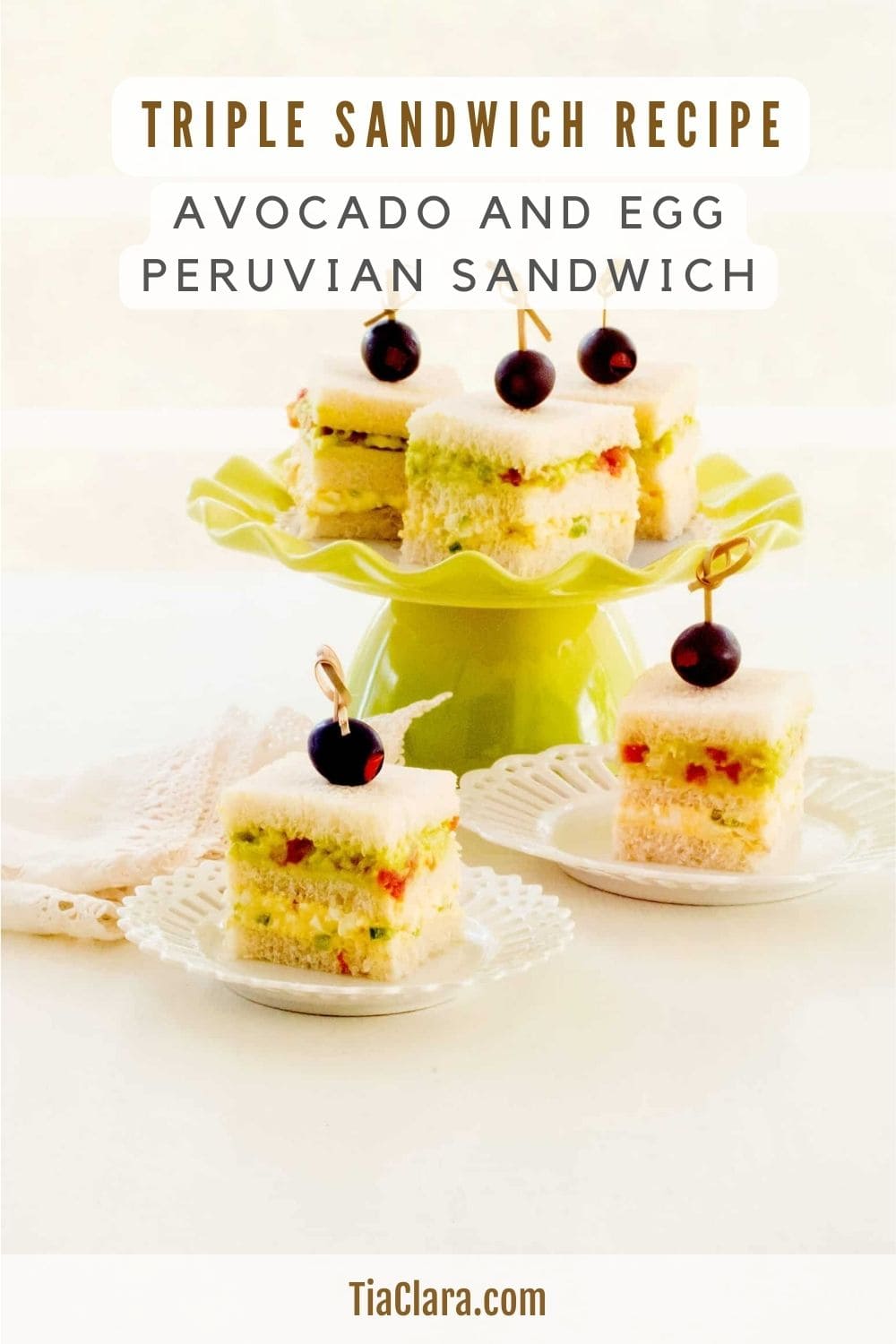 Triple |Video-Recipe| Avocado+Egg Peru Sandwich - Tia Clara