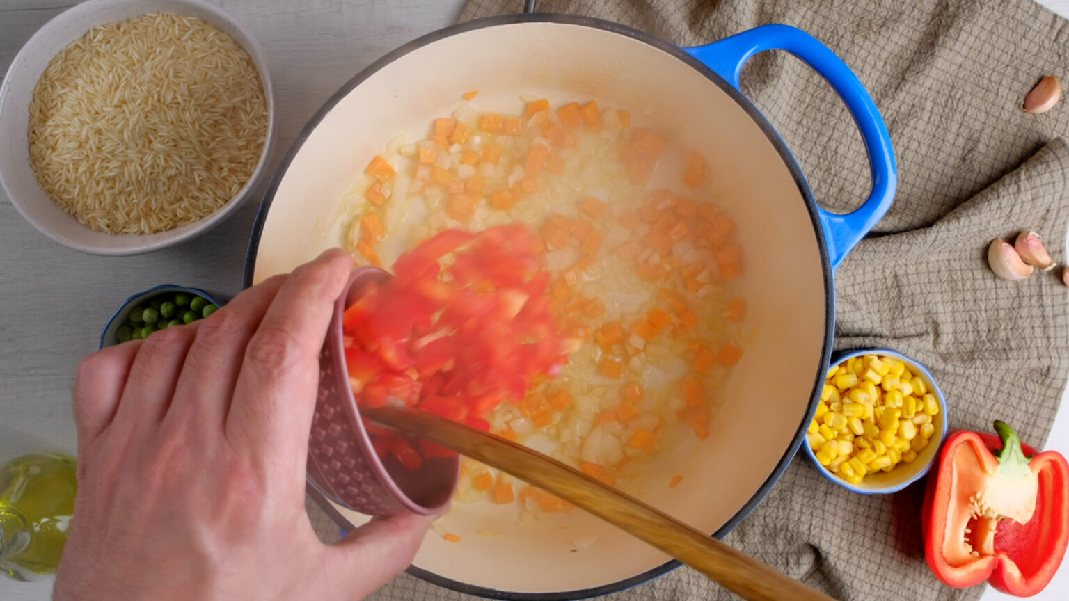 Arroz Primavera |Video+Recipe| Vegetable Rice - Tia Clara