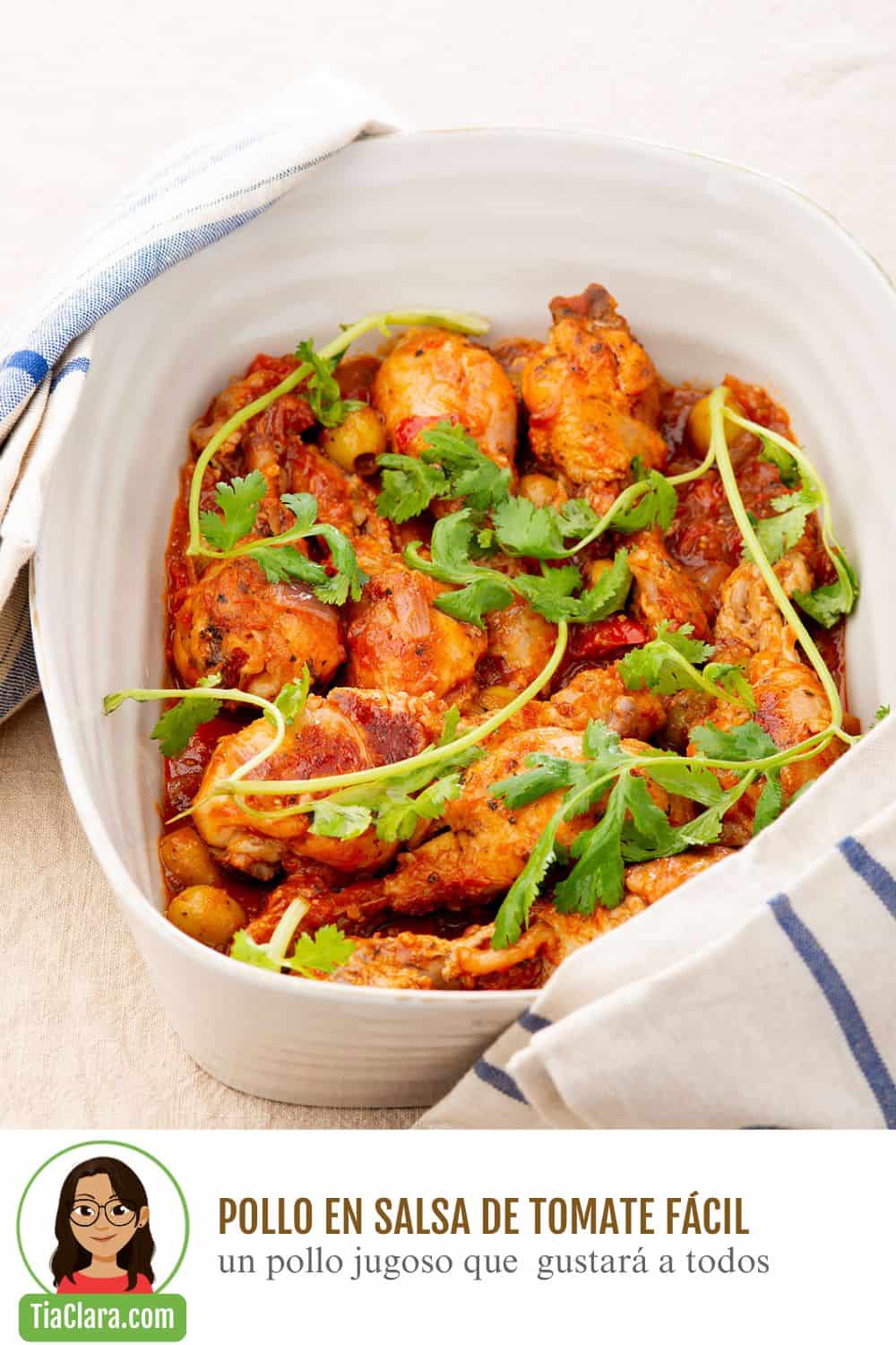 Pollo en Salsa de Tomate [Paso a Paso] - Tia Clara